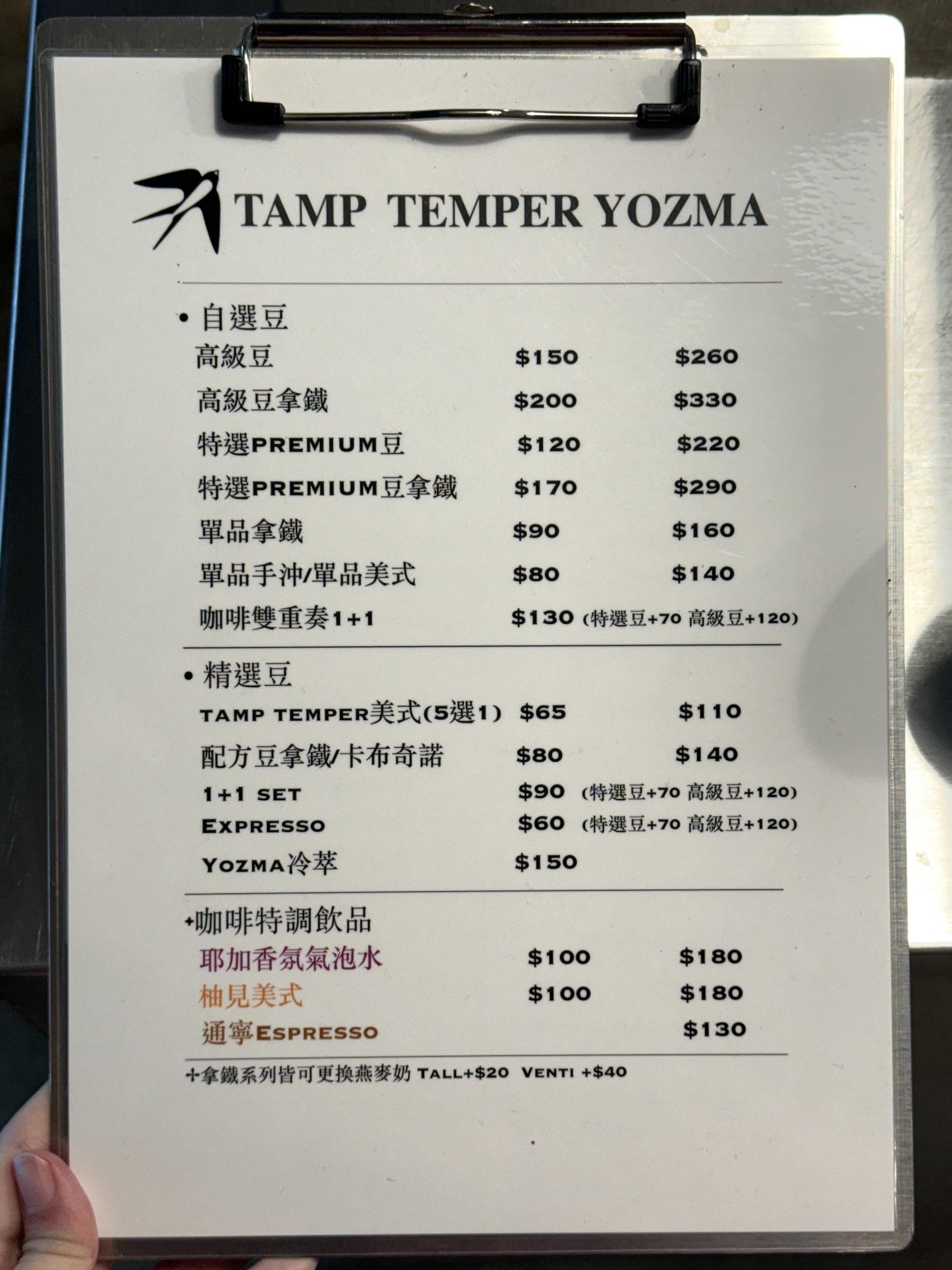 Tamp Temper Yozma Taichung Coffee｜2024台中咖啡廳推薦